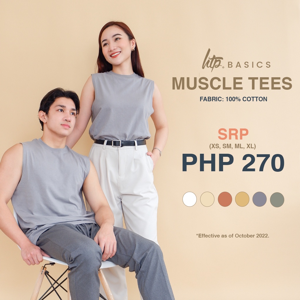 HTP Basics - Muscle Tee (Unisex) | Shopee Philippines