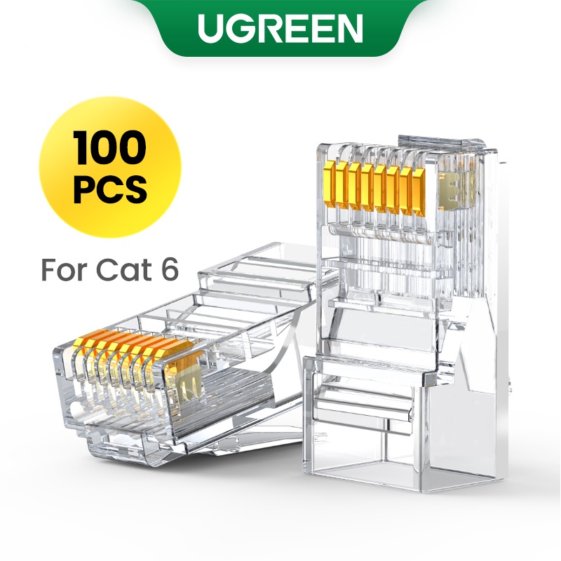 UGREEN RJ45 Connector Ethernet Cable Cat6 Connector 50pcs-300pcs ...
