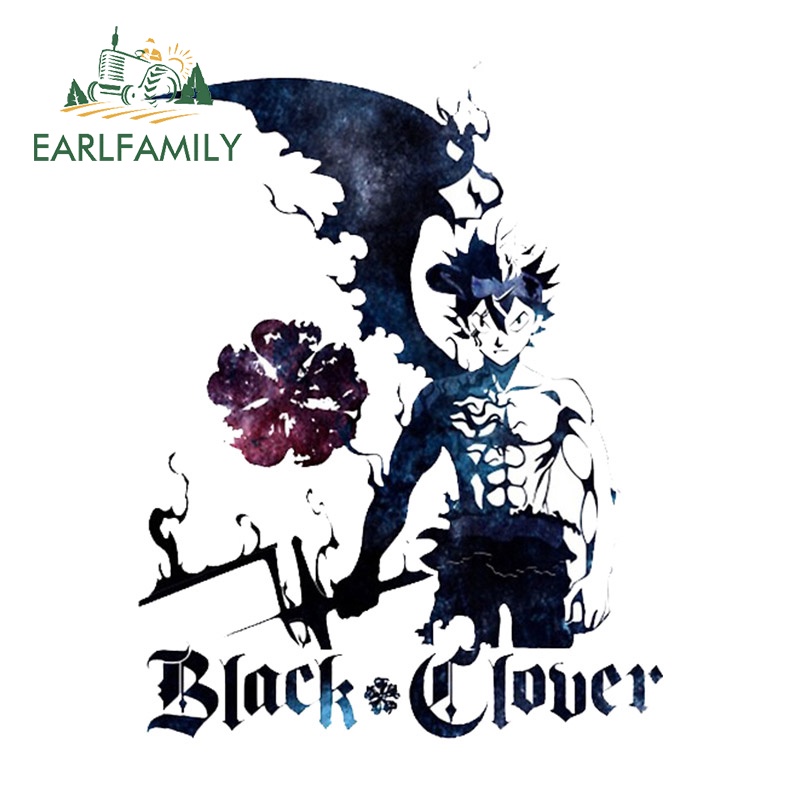 EARLFAMILY 13cm x 10.1cm Black Clover Asta Car Sticker Graffiti ...