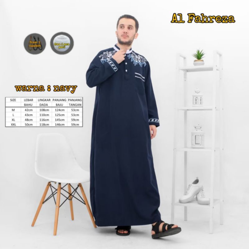 Saudi Gamis embroidered men's robe | Shopee Philippines