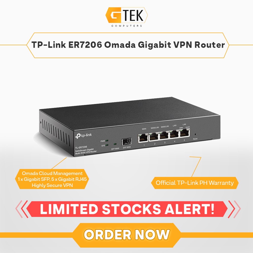 TP-Link ER7206 TL-ER7206 Omada Gigabit VPN Router | Shopee Philippines