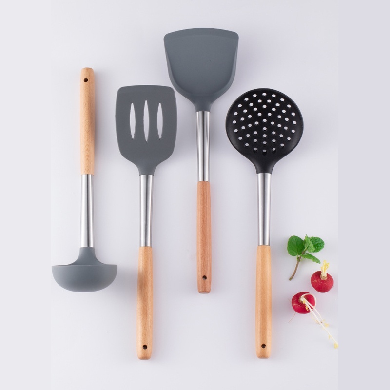 Silicone Cookware 4PCS Kitchen Utensil Set Silicone Cookware Utensils ...