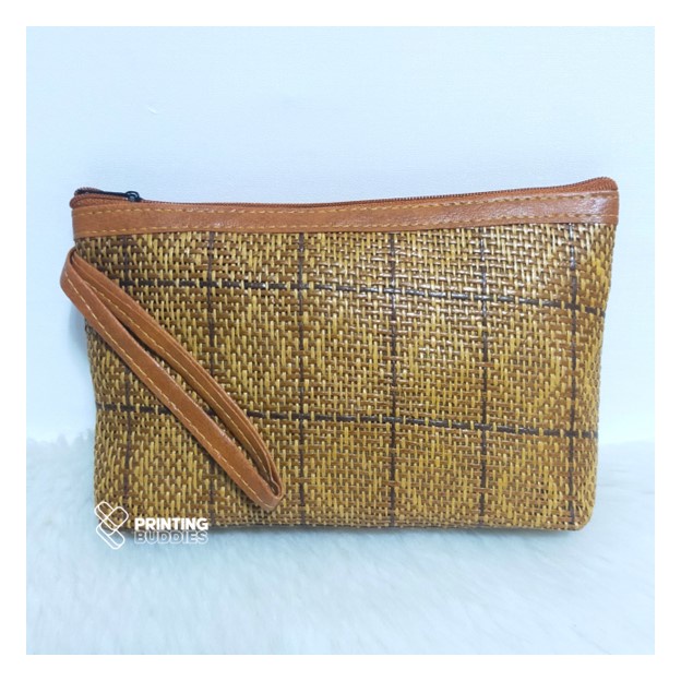 Native Banig / Pinoy Style Sling Bag and Pouches Local Rattan Pouches ...