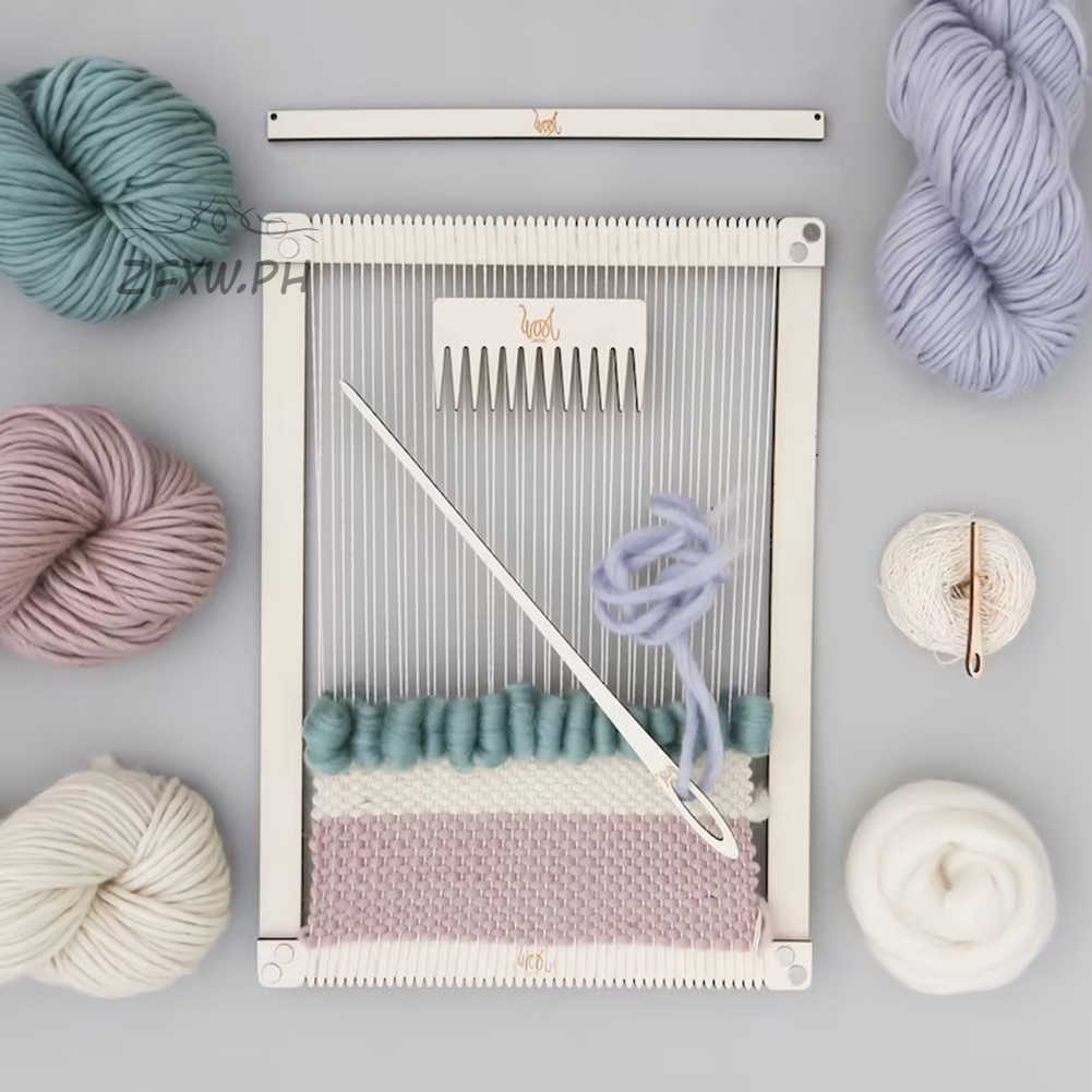 DIY Wooden Looms Set Craft Art Weaving Wooden Frame Idea for Beginners ...