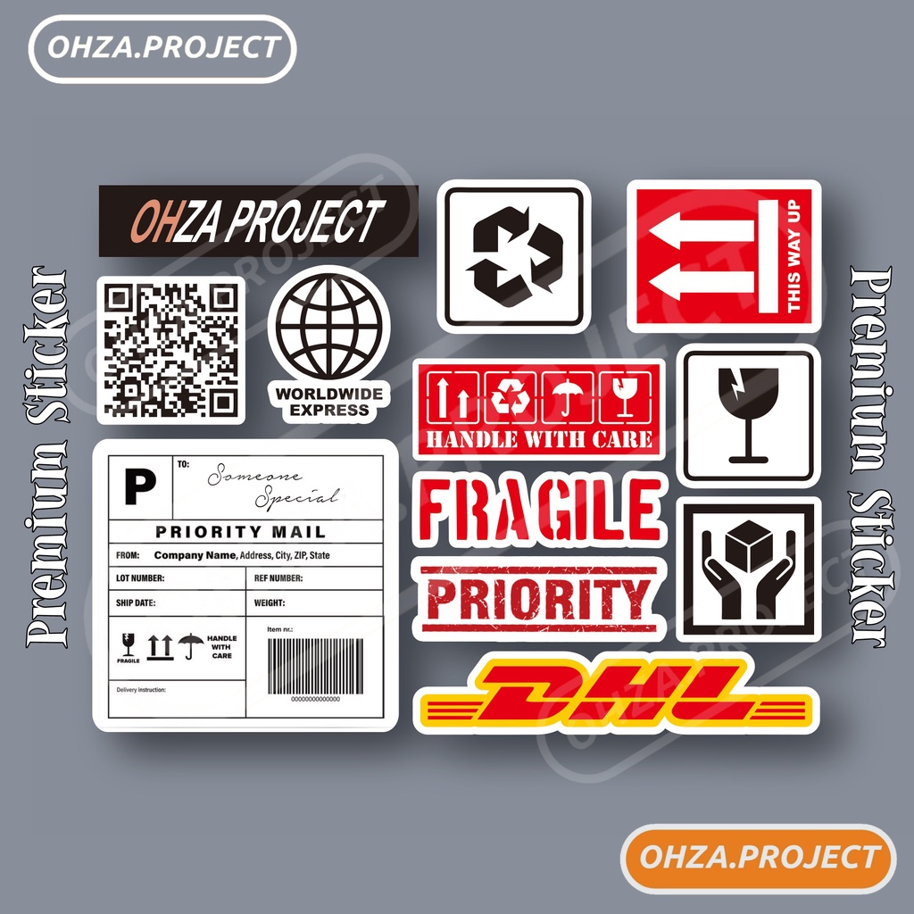 Aesthetic STICKER STICKER Cellphone HP LAPTOP Helmet FRAGILE DHL SS ...