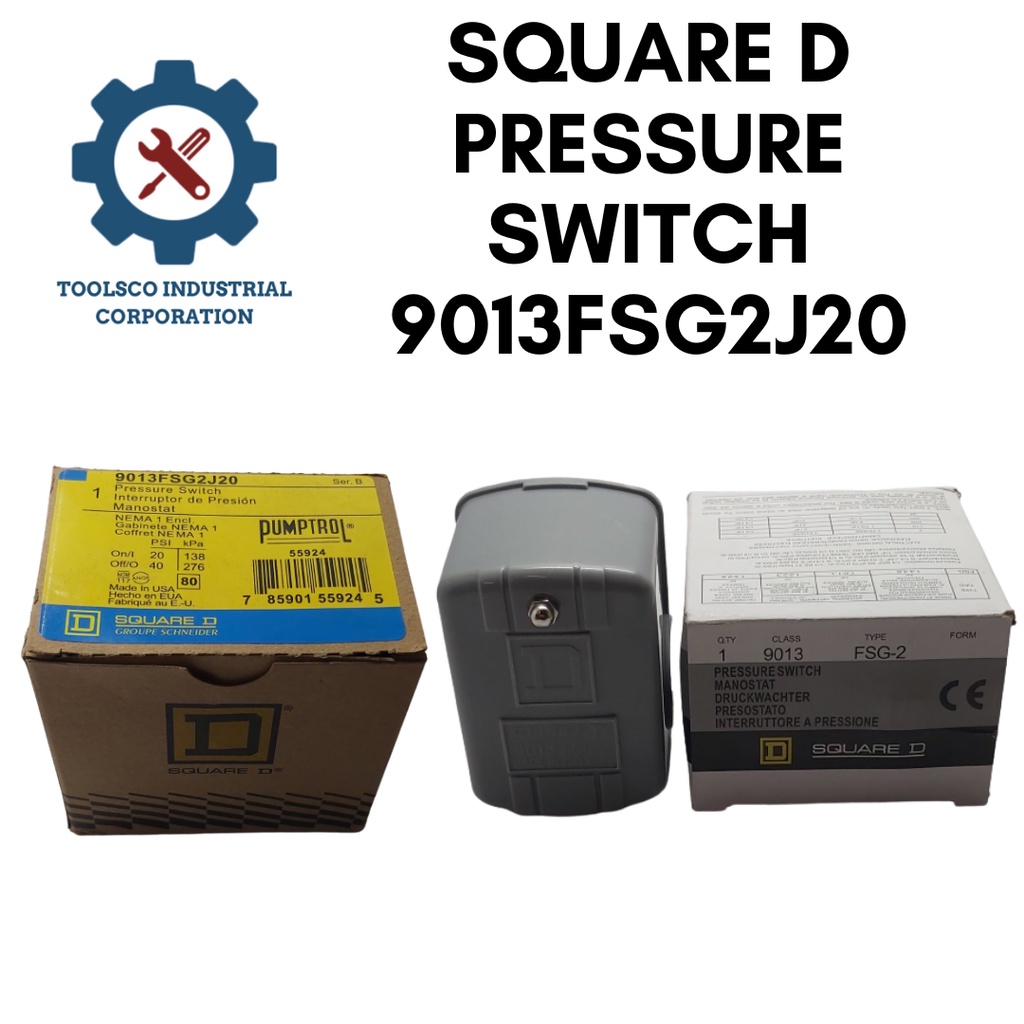 SQUARE D PRESSURE SWITCH 9013FSG2J20 | Shopee Philippines