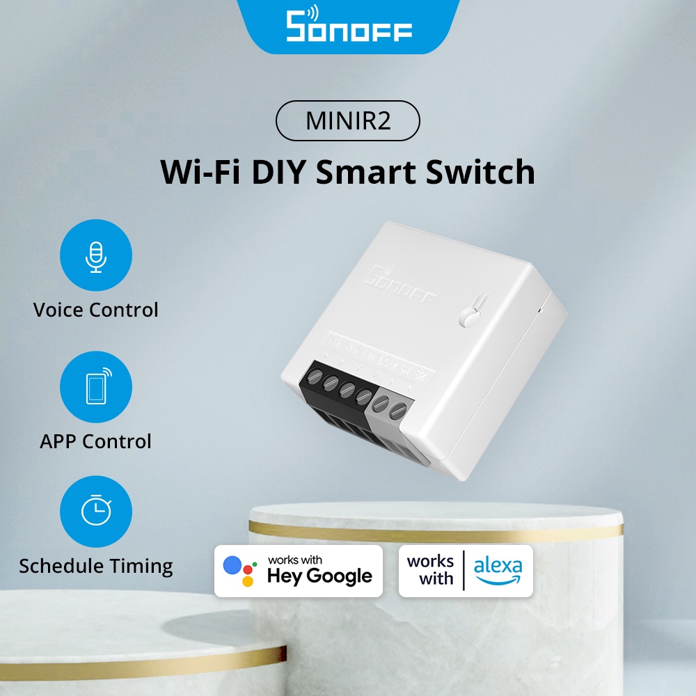 SONOFF MINIR2 WiFi DIY Two Way Smart Switch eWeLink APP Timing Control ...