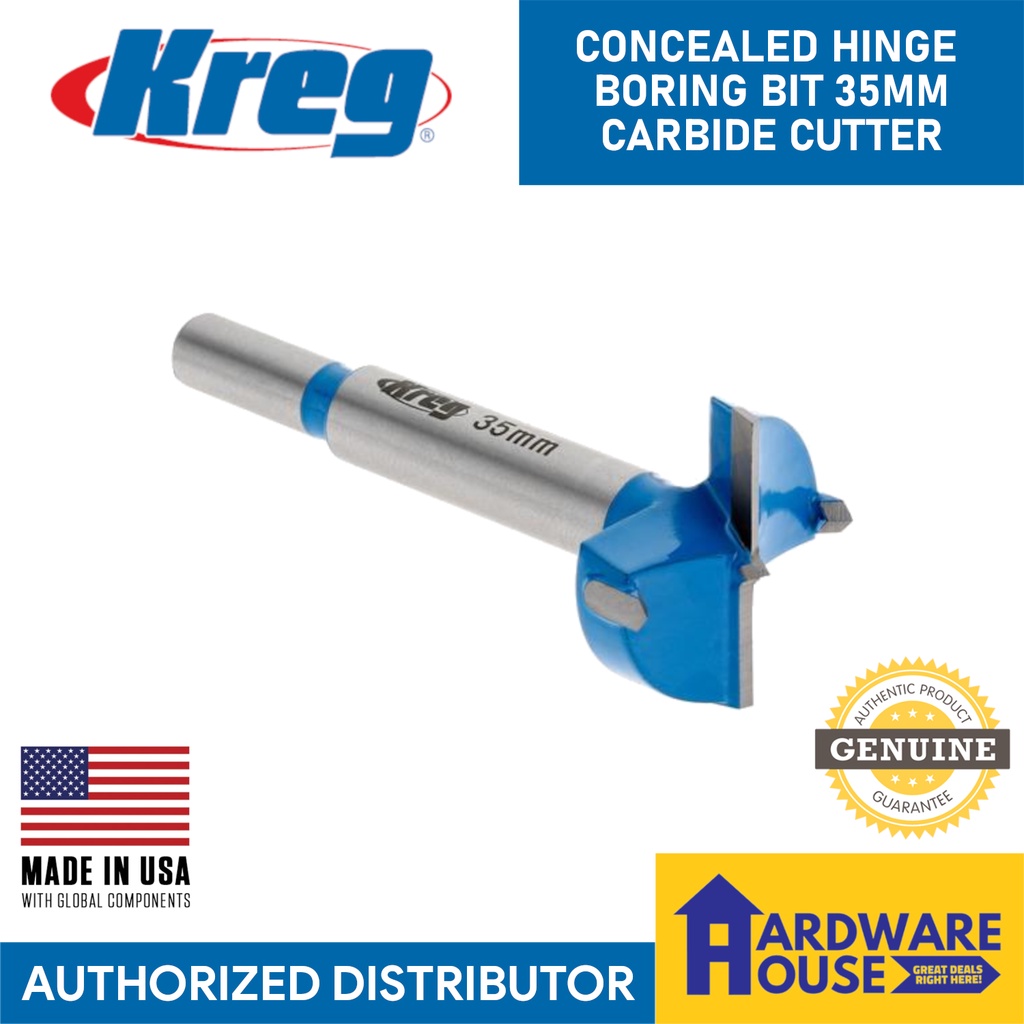 ORIGINAL KREG Concealed Hinge Drill Forstner Bit 35MM Carbide Cutter ...