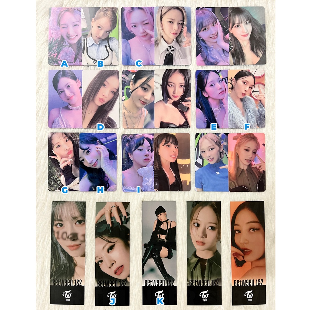 TWICE Between 1&2 Soundwave Lucky Draw Photocards & Bookmark (Onhand ...