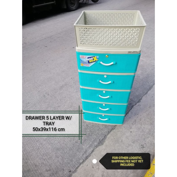 zooey drawer with tray 5layer megabox (for other logistic, sf not yet ...