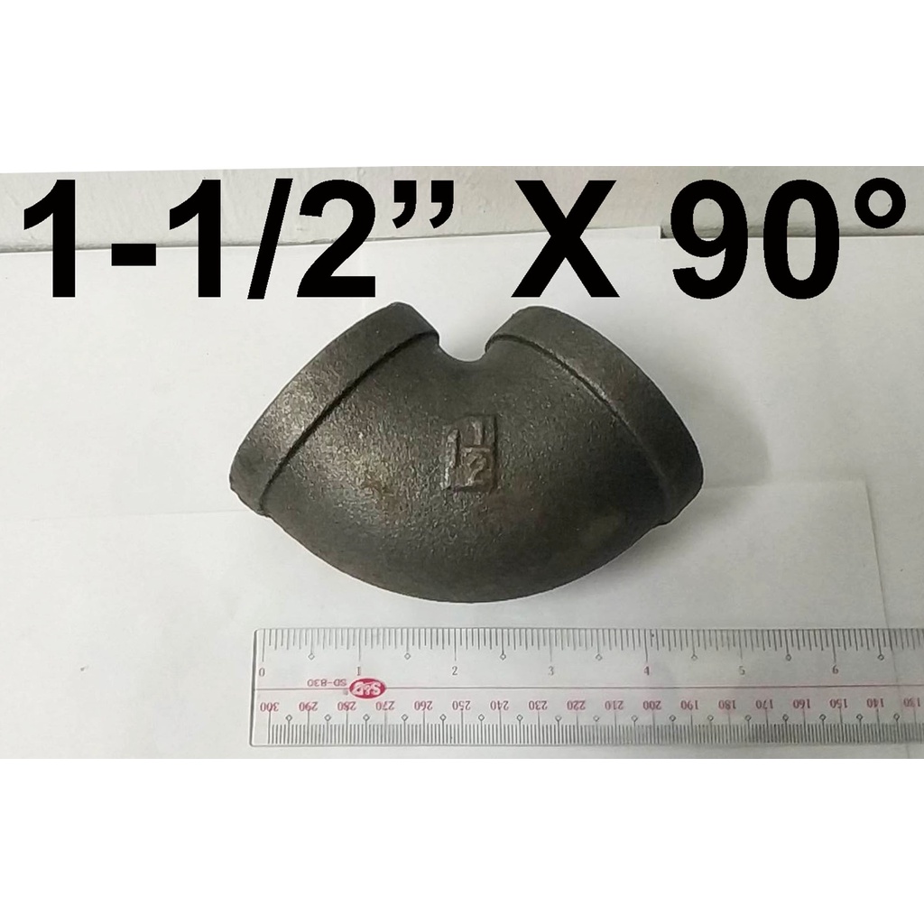 MECH BI ELBOW 1-1/2" X 90° SCH40 STANDARD BLACK IRON ...