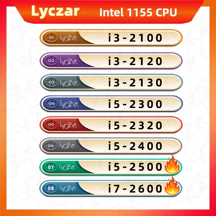 Intel Core 2nd Generation Processor Lga 1155 Lyczar Desktop Cpu I3 2100