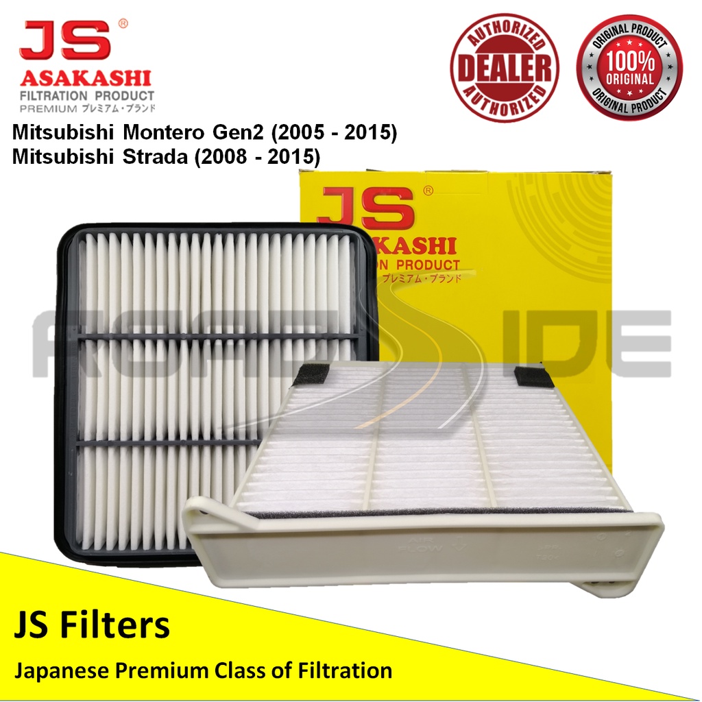 JS Asakashi Combo Filters for Mitsubishi Montero Gen2 (2005 - 2015) and ...