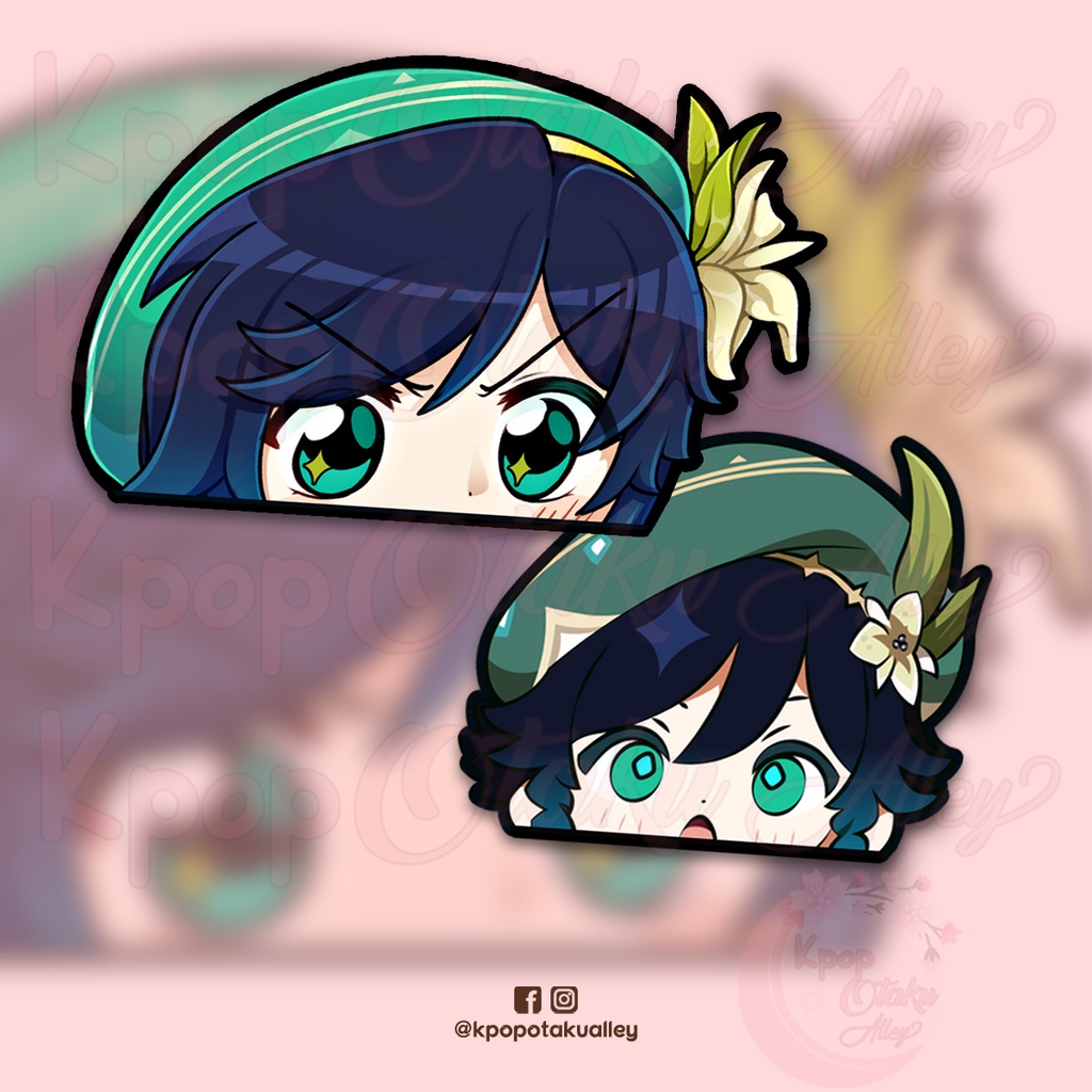 Venti - Genshin Impact Peeker Sticker ver A | Kpop Otaku Alley Stickers ...