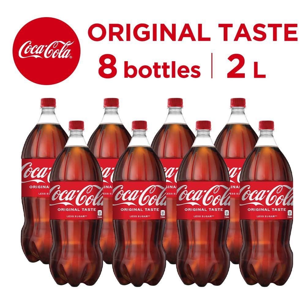 Coca-Cola Original Taste 2L - Pack of 8 | Shopee Philippines