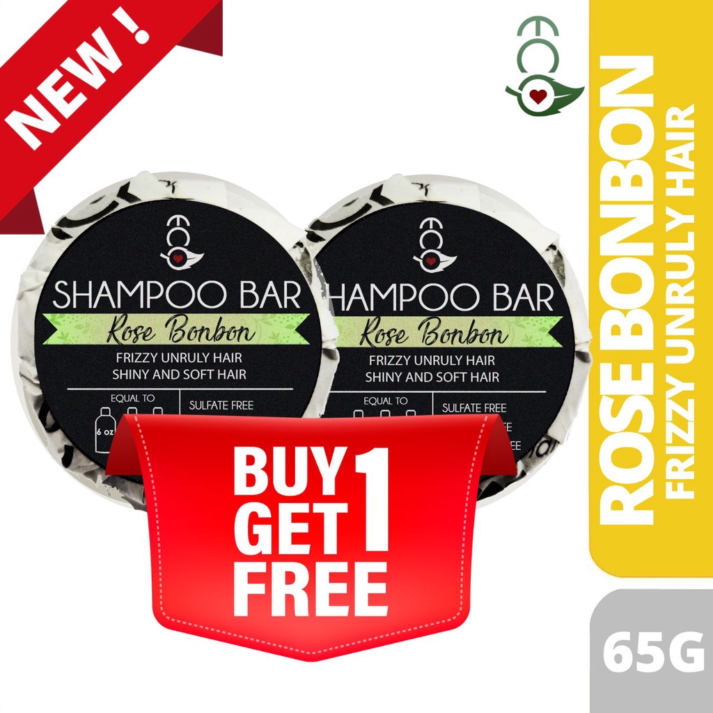 Buy 1 Take 1 Eco Premium Rose Bonbon Shampoo and Conditioner Bar 65g ...