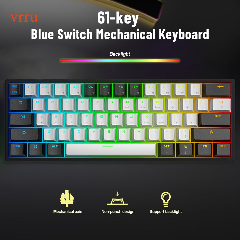 Crack K620 Wired Mechanical Keyboard Green Axis Red Axis Esports Game ...