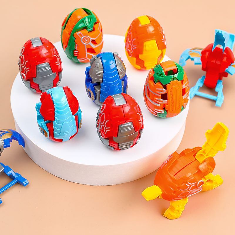 Deformation Dinosaur Toy Egg Set for Boy Action Play Figure Animal ...