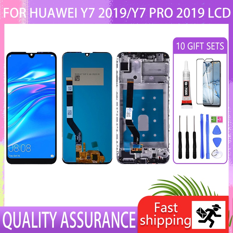 Original For Huawei Y7 2019 Y7 Prime 2019 / Y7 Pro 2019 LCD With Frame ...