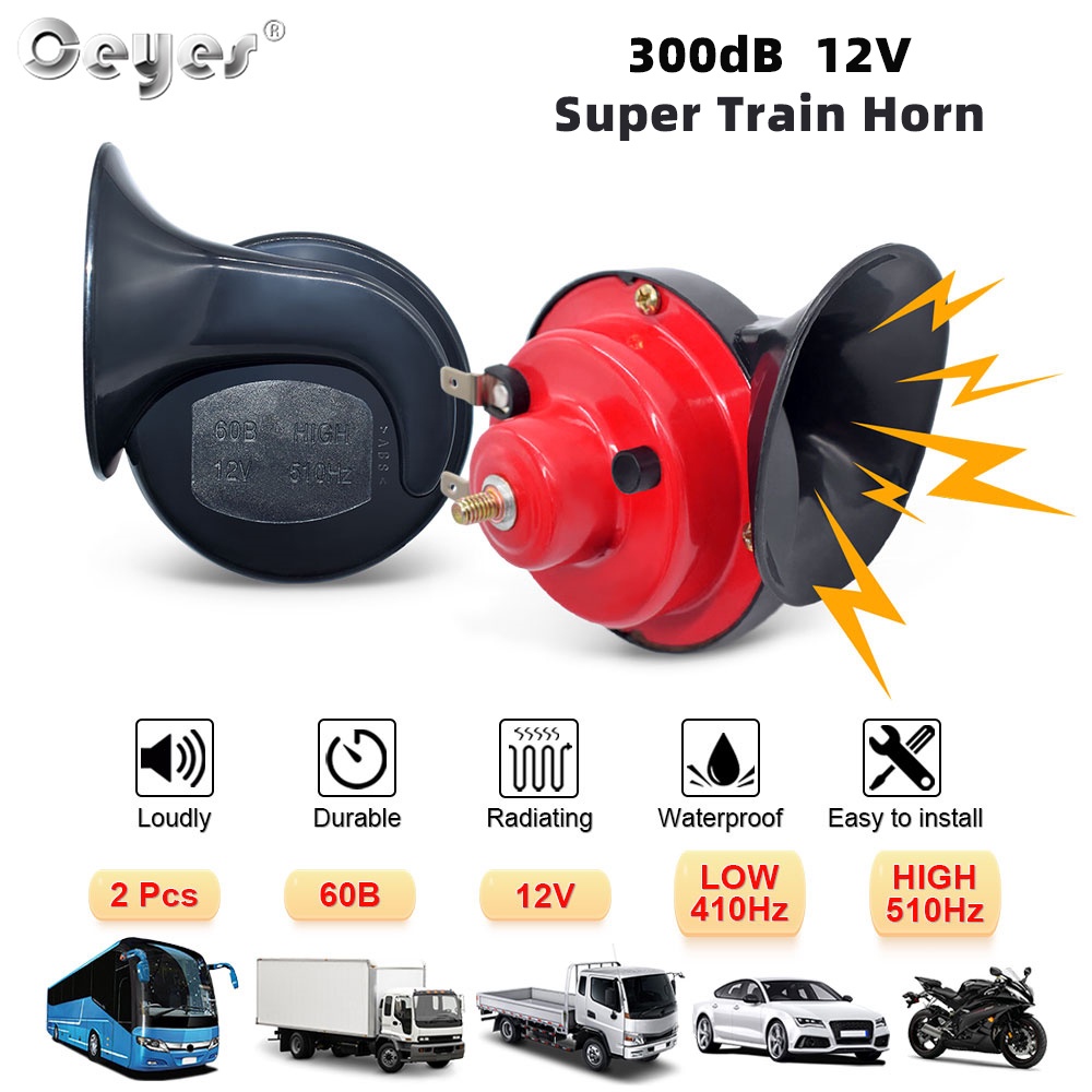 Ceyes 12V Universal Car Horn Motorcyle Horn Super Loud Auto Vehicle ...
