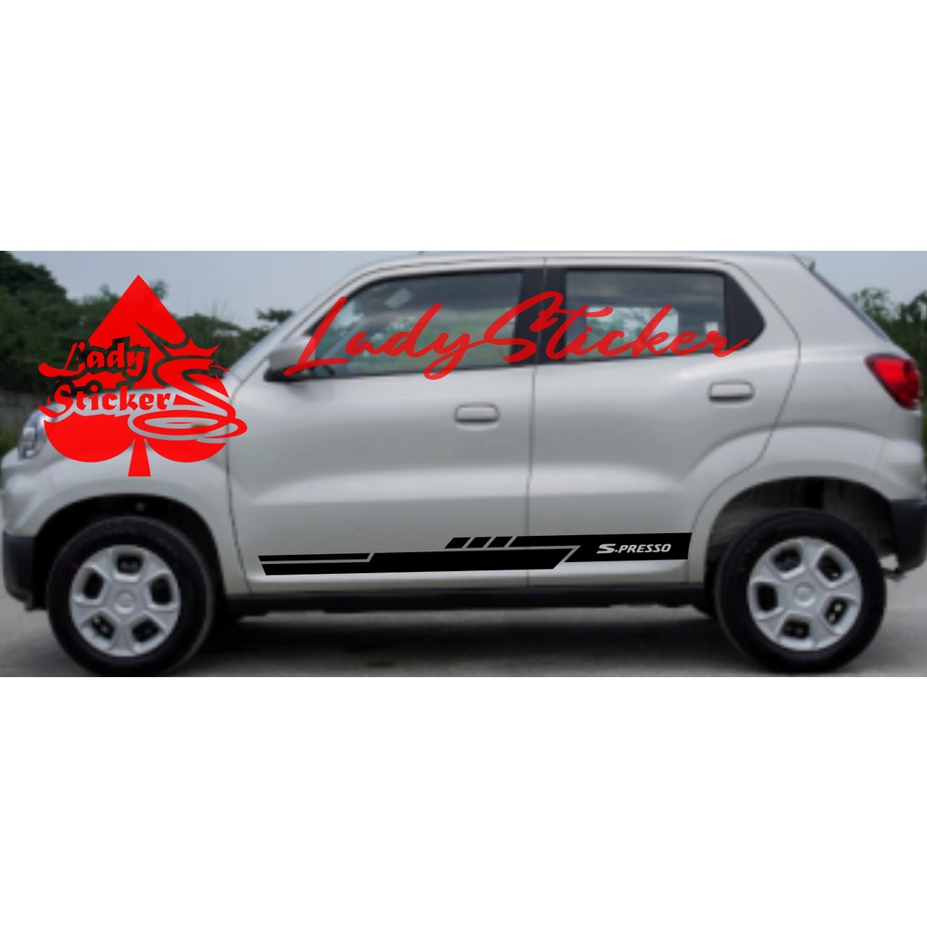 2pcs new s presso car stickers, suzuki s presso car striping stickers ...