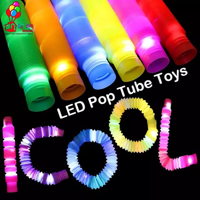 Balloon House 1PC LED Pop Tube Toy Lighting Stretch Tubes Pop Tube ...
