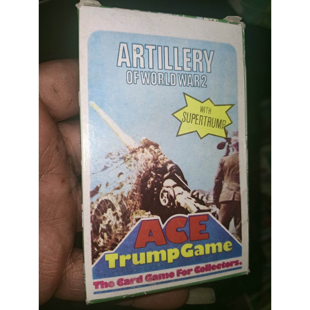 ARTILLERY OF WORLD WAR 2 VINTAGE SUPER ACE TRUMP CARD DECK | Shopee ...
