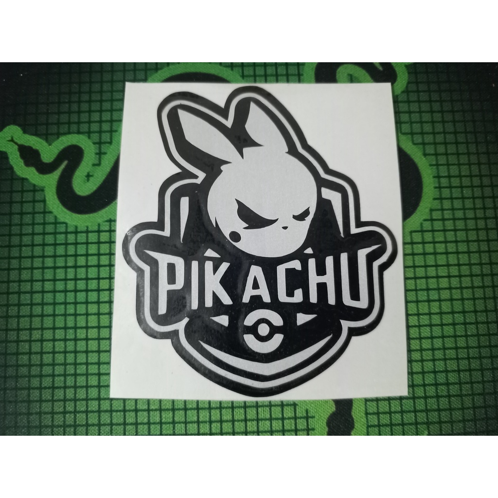 Reflective sticker motorcycle and car decals Pikachu | Shopee Philippines