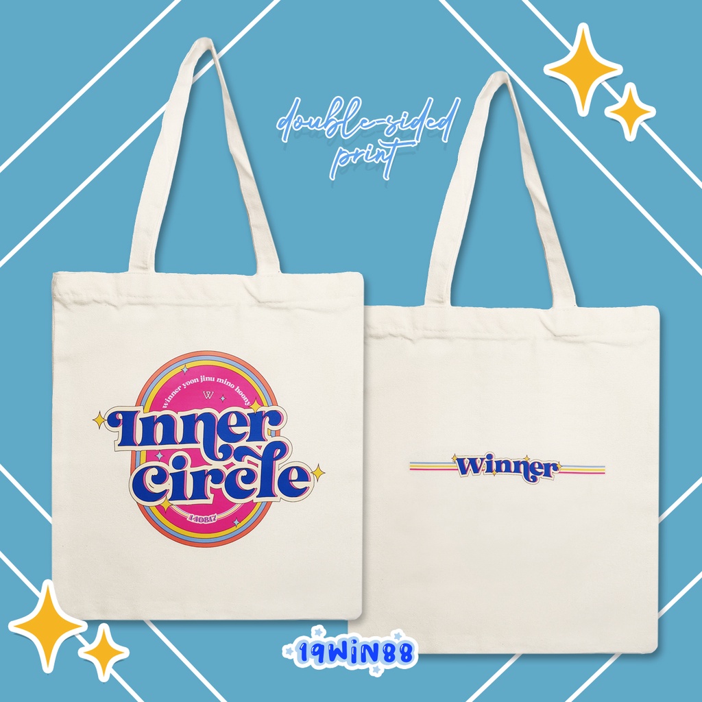 Winner Inner Circle Canvas Tote Bag Kpop Tote Bag | Shopee Philippines