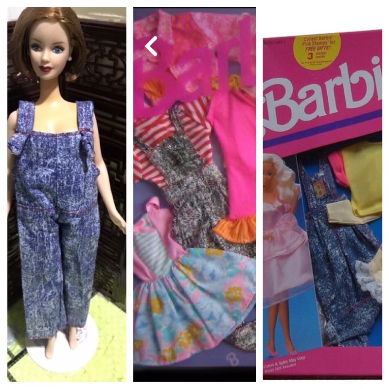 1990 or 1992 vintage barbie fashion set doll clothes only | Shopee ...