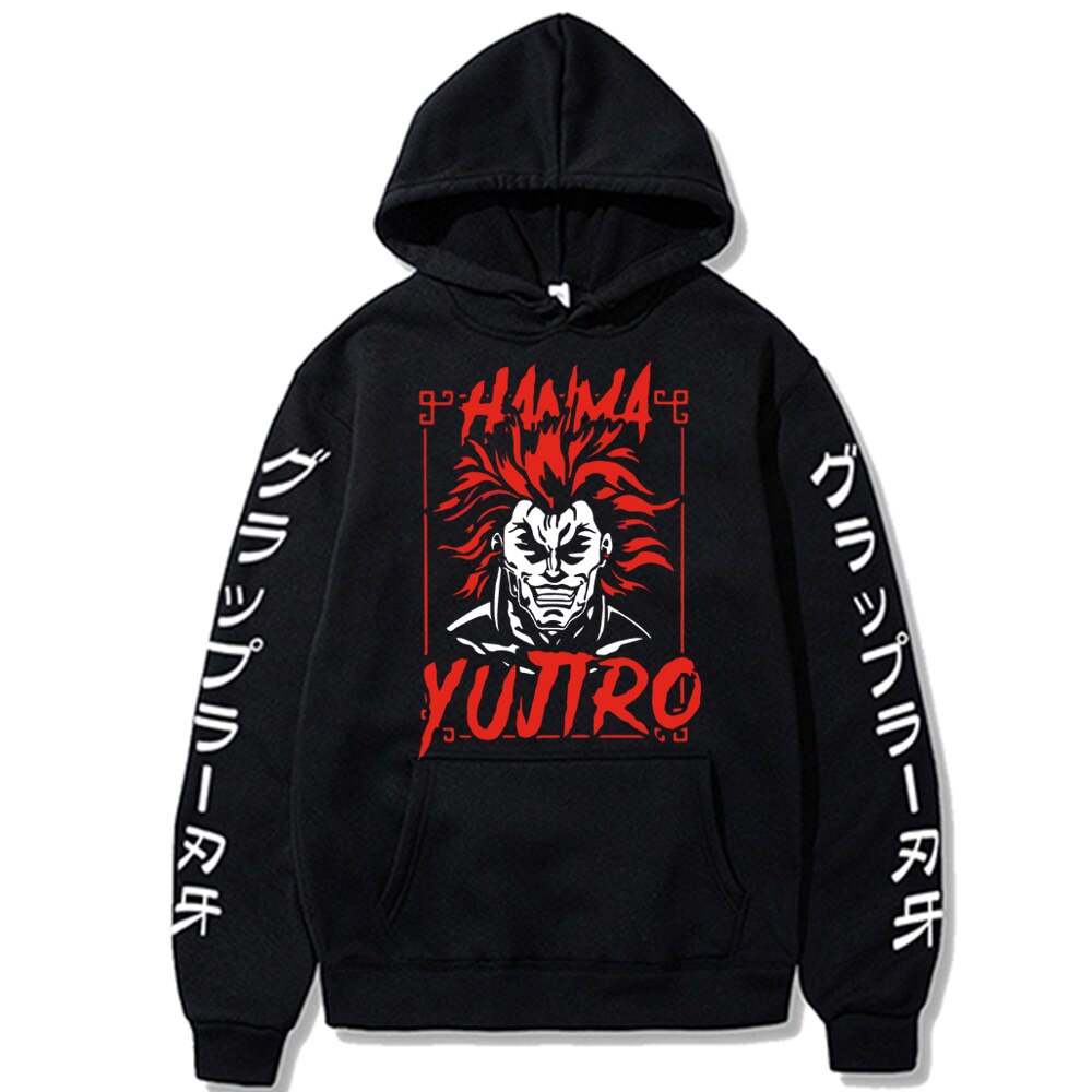 Japanese Anime Baki Fighting Hoodie Hanma Jack Cool Comics Harajuku ...