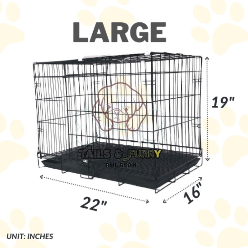 LARGE Collapsible Cage for Pets Coated & Galvanize (Foldable with ...