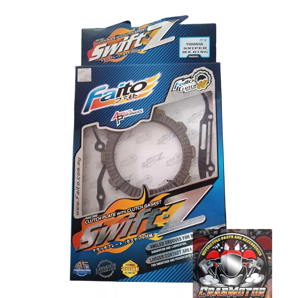 FAITO Clutch Lining w/ Clutch Spring Sniper 150 MXi / TFX 150 | Shopee ...
