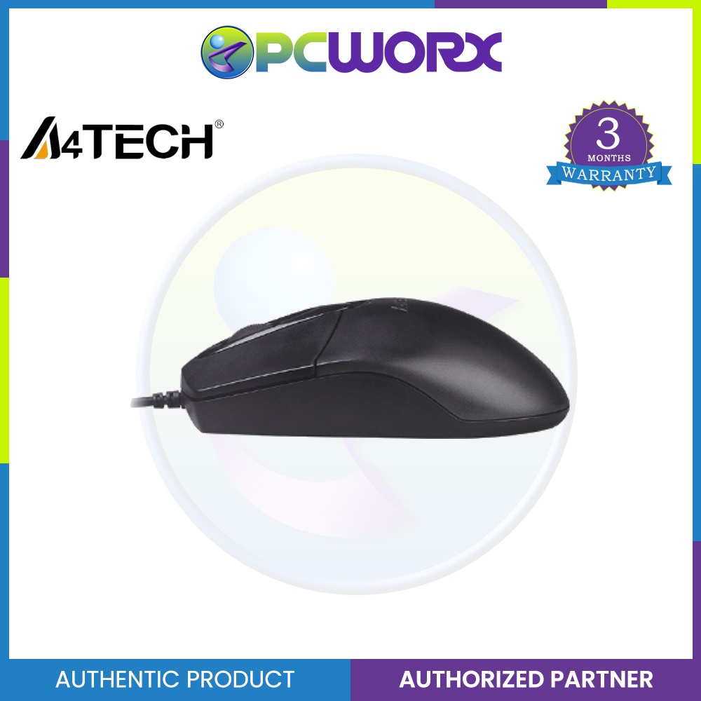 A4Tech Op-720 1200 Dpi Symmetric Dust-Resistant Wheel Plug & Play USB ...
