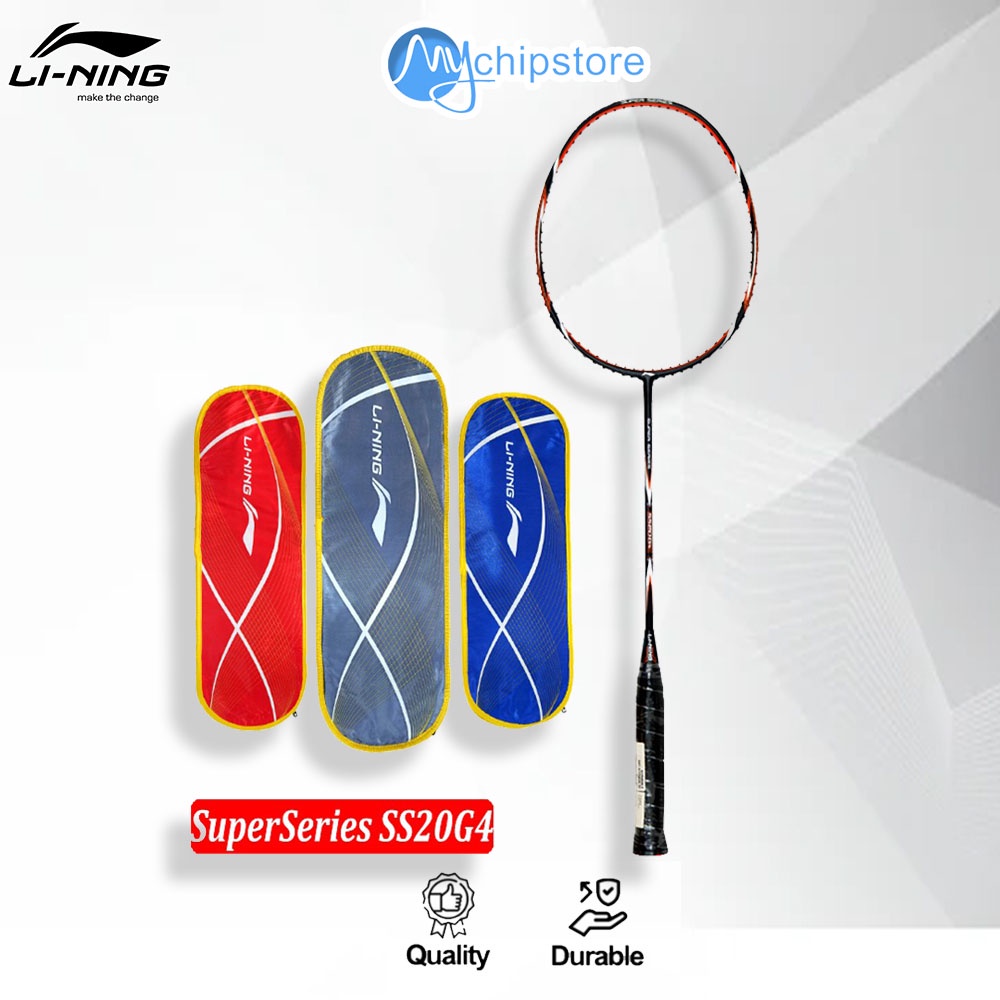 Badminton Racket LINING SUPER SERIES SS 20 G4 100% Original 30 LBS ...