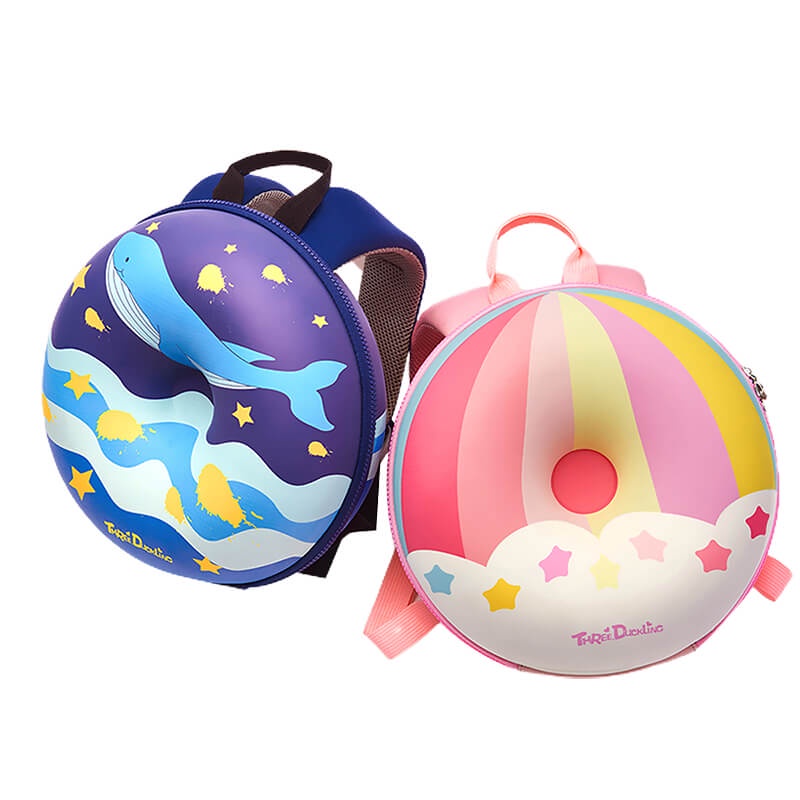 Kindergarten Kid Backpacks Baby Girls Boy Cute Donut-shaped Backpack ...