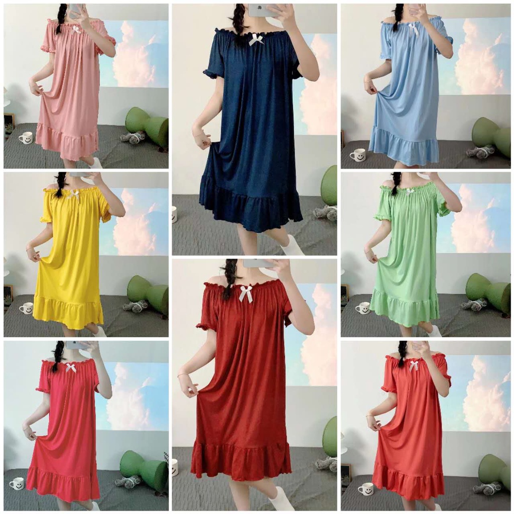 MOLLY PLUS SIZE PLAIN DRESS (FIT TO XL-4XL) daster | Shopee Philippines