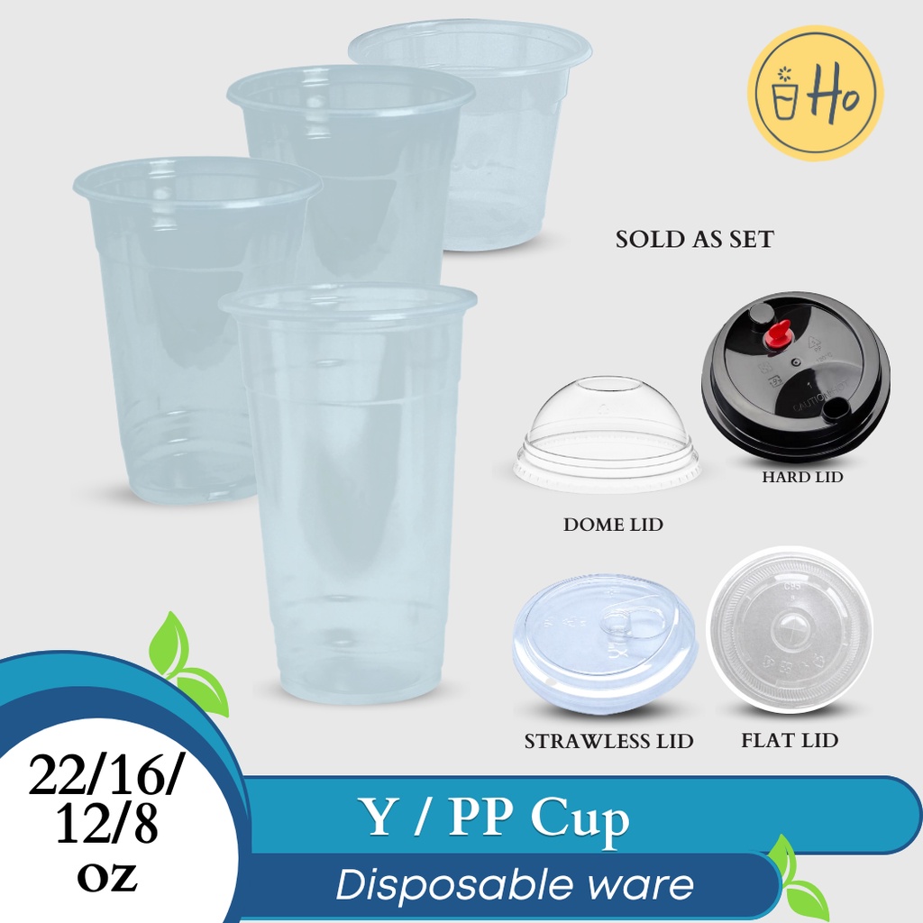 Y/ PP Cup 95 MM 100 pcs with LID | Shopee Philippines