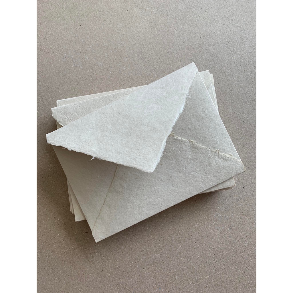 Abaca Handmade Paper Envelope in Au Naturale/Vanilla | Shopee Philippines