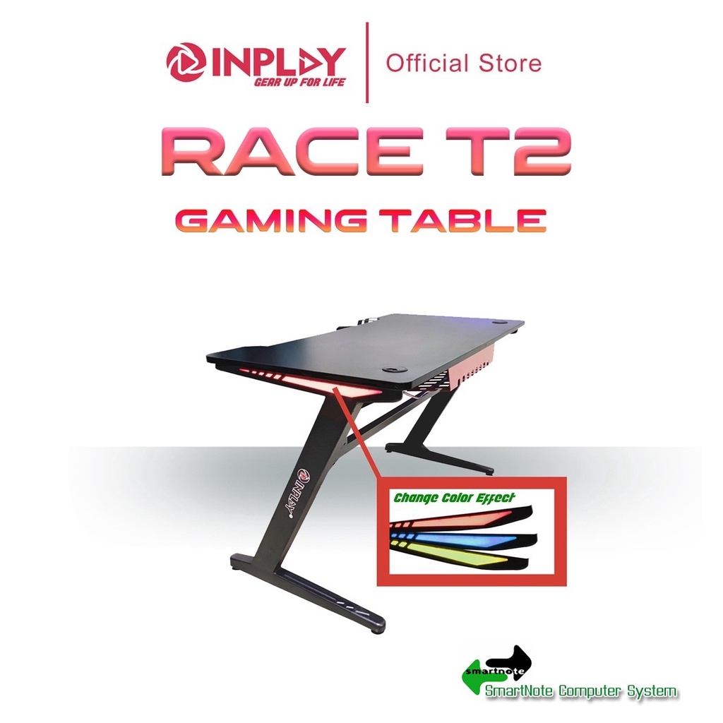 Inplay Race T2 Gaming Desk Modern Computer Desktop Table Home Bedroom ...