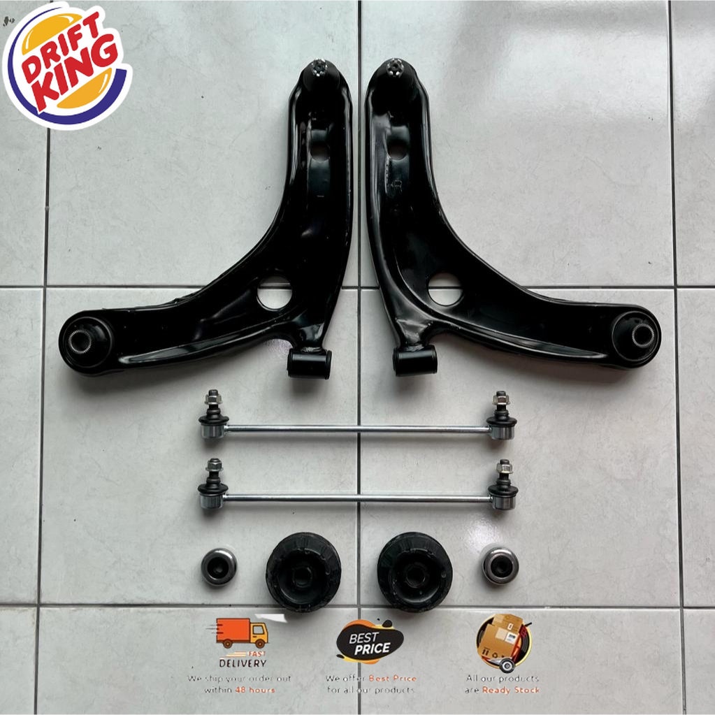 8 ITEM SET TOYOTA VIOS NCP93 LOWER ARM/STABILIZER LINK/ABSORBER MOUNTING/ABSORBER MOUNTING ...