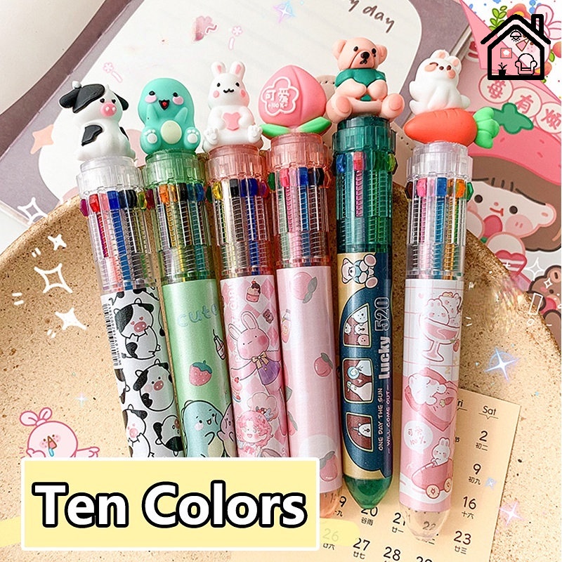 Fashion Small Fresh Cartoon Animal Ballpoint Pen/ Multi Color Pressing ...
