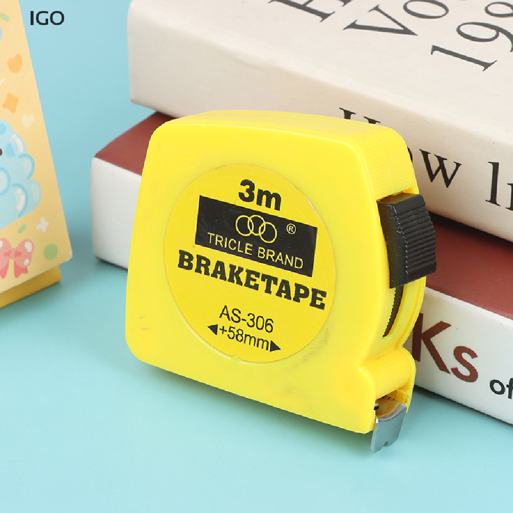 IGO 2/3 Meters Retractable Ruler Tape Portable Mini Metal Pull Ruler ...