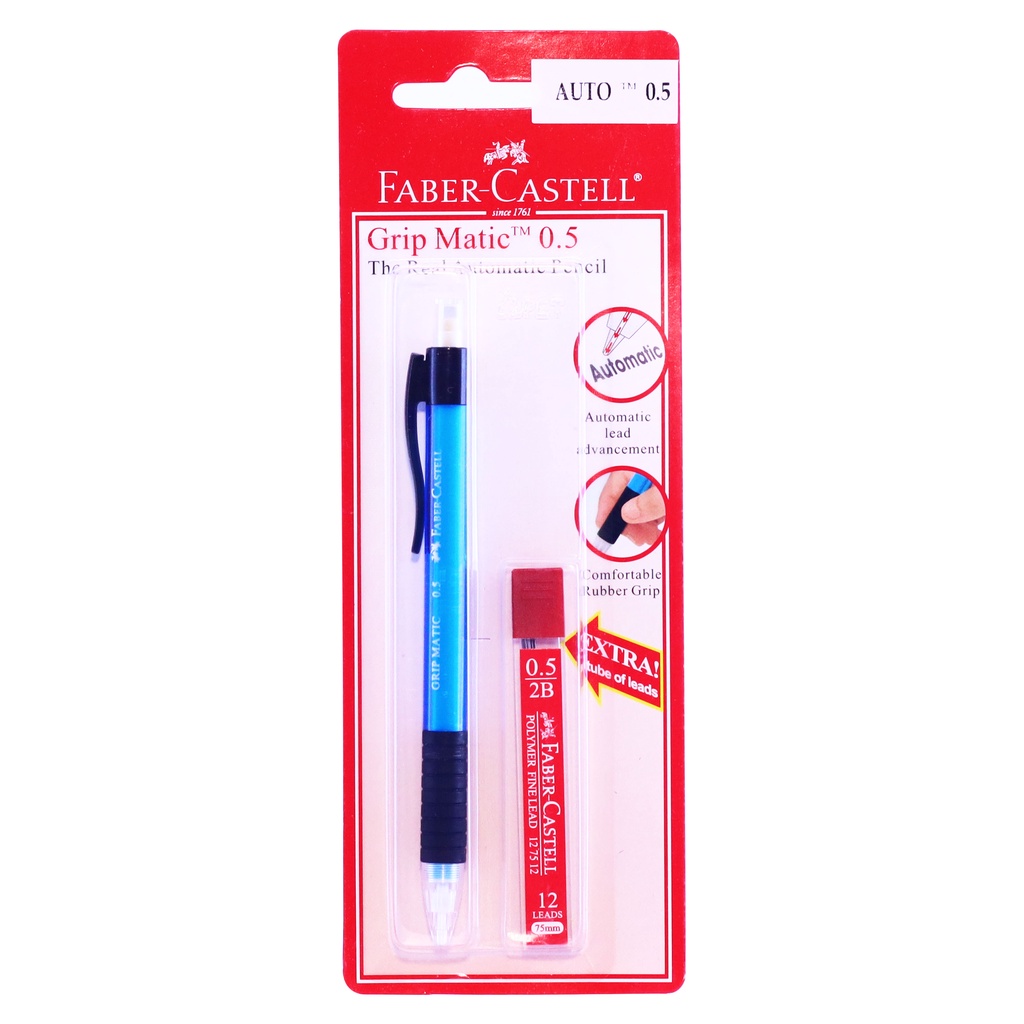 Faber-Castell Auto (Grip Matic) 0.5 Mechanical Pencil Blister Card ...