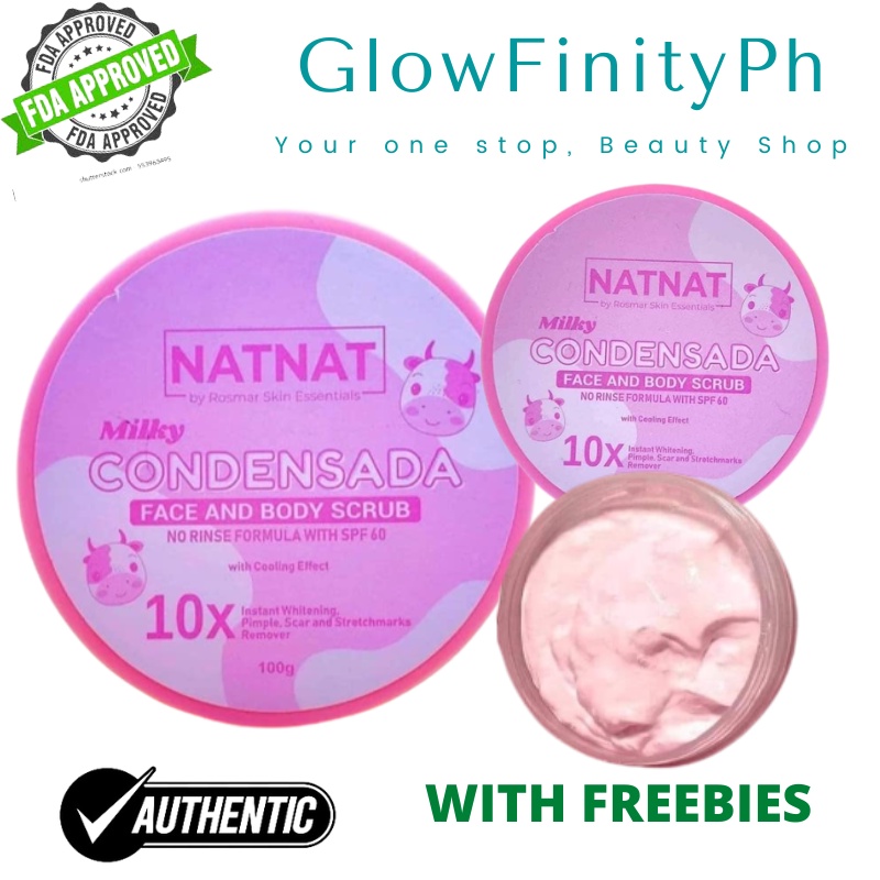 NATNAT Milky Condensada Face and Body Scrub SPF60 100g (No Rinse ...