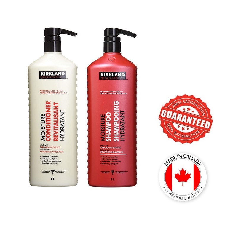 KIRKLAND Signature HypoAllergenic Vegan Sulfate Free Moisture Shampoo ...