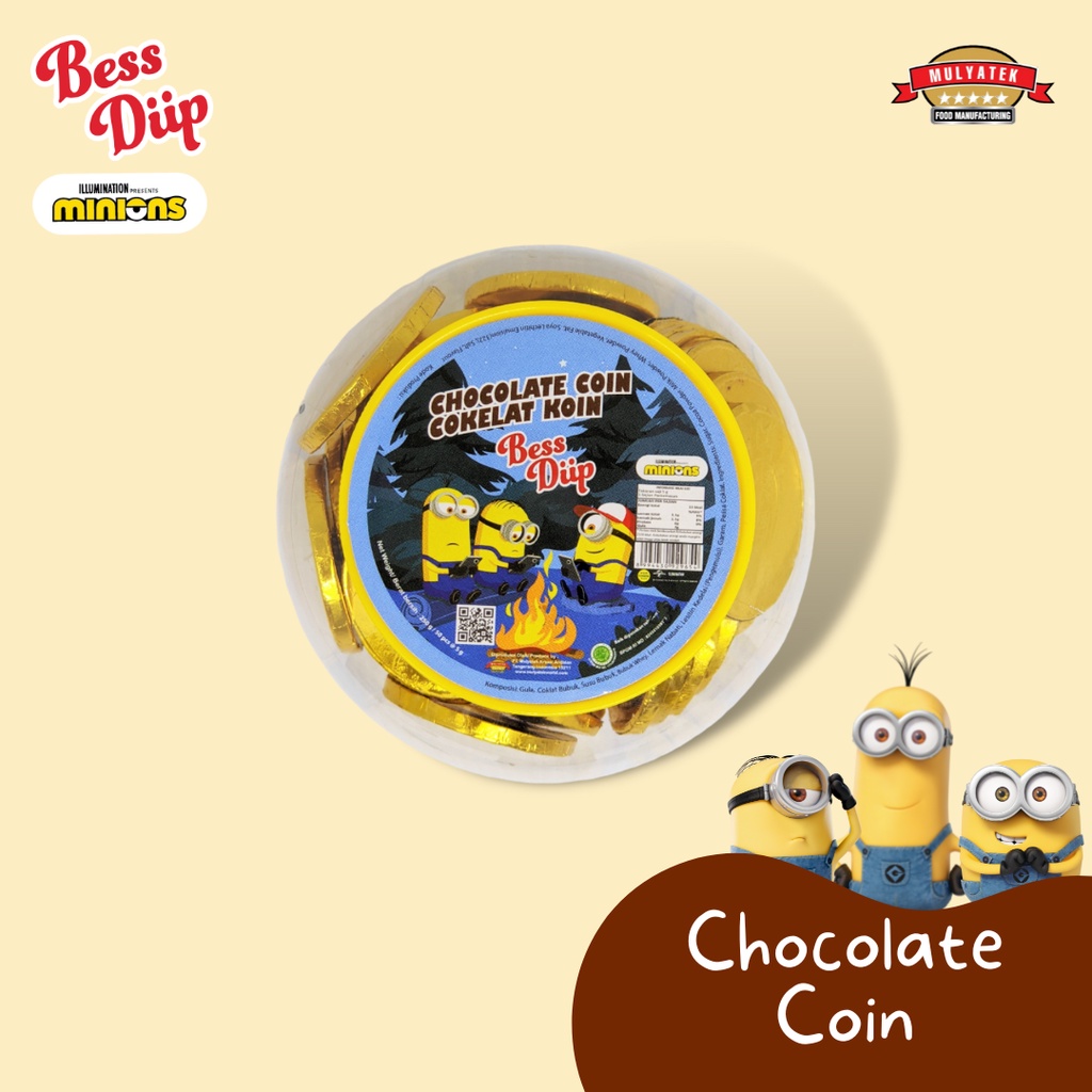Bess Diip Minions Chocolate Coin Snack Chocolate Minion Coins Large ...