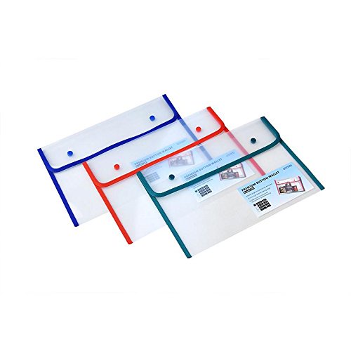 BINDERMAX Button Wallet Plastic Envelope With Piping | Shopee Philippines