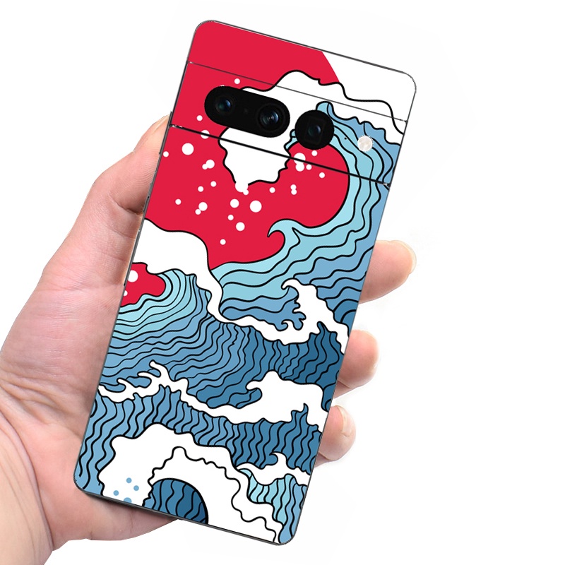 3D Relief Colorful Wraps Phone Back Sticker for Google Pixel 7 Pro 7 ...