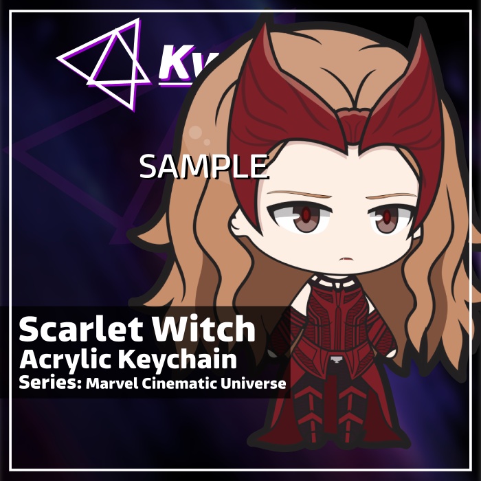 Keychain Marvel Avengers Scarlet Witch | Kyramerch Anime Fanmerch ...